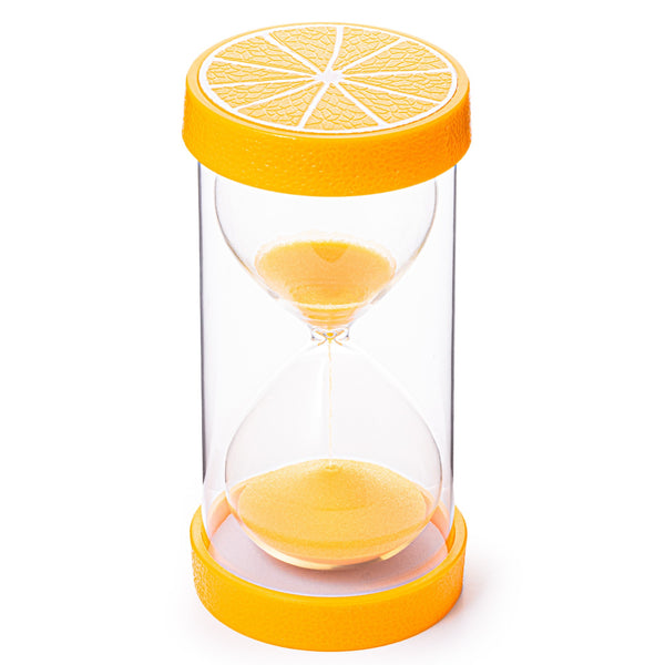 Jumbo Fruit Sand Timers for Kids (5 Min - Orange)